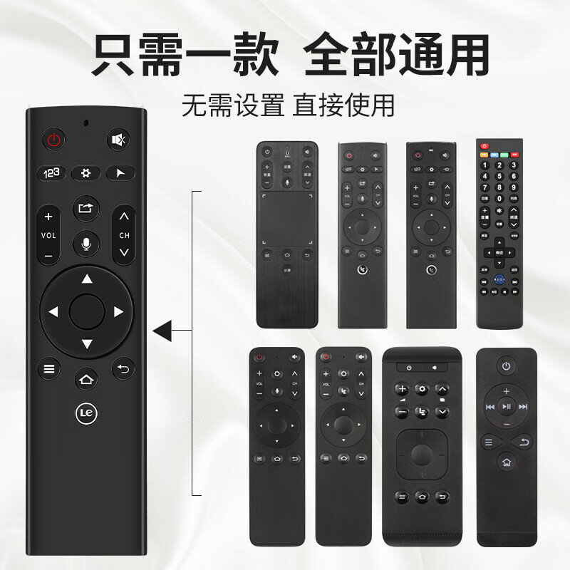 NICHUO Universal Remote Control for Letv Super TV, Compatible with Letv X40, X43, X50air, X55pro, X65S, L504UCNN