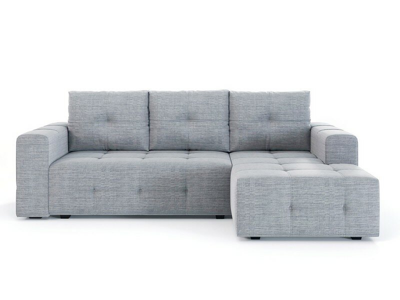 Угловой диван еврокнижка "Прадо mebel-1000" рогожка дрим лайт грей