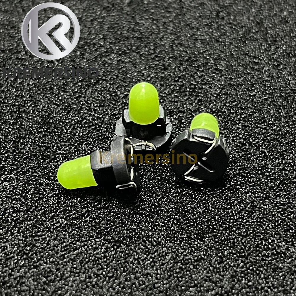 10 шт. T3 лампы для Audi VW приборная панель приборная лампа 12 В 1,2 Вт салон автомобиля светодиодные лампы приборной панели автомобильные аксессуары Green