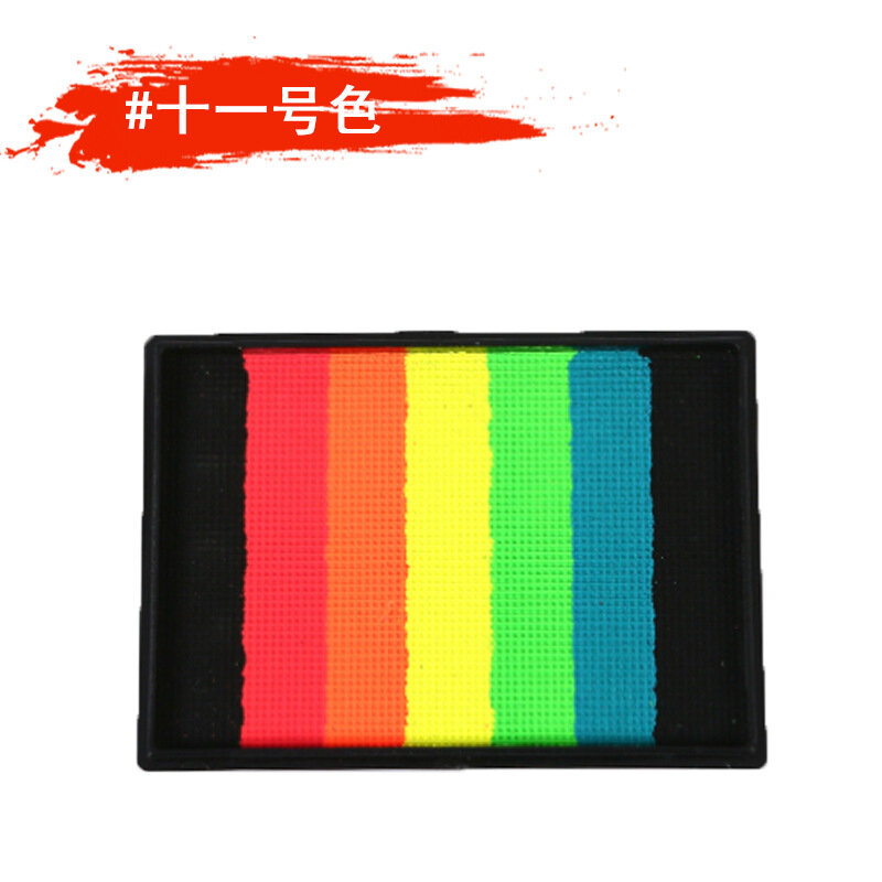 Детская раскраска "Лицо", 50г, радужная полоска, моющийся пигмент