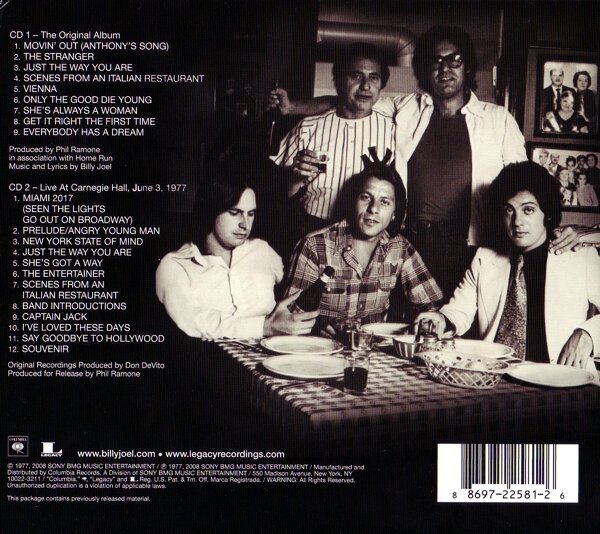 Диск Billy Joel - The Stranger (30th-Anniversary-Legacy-Edition) (2 CD) — фото 1