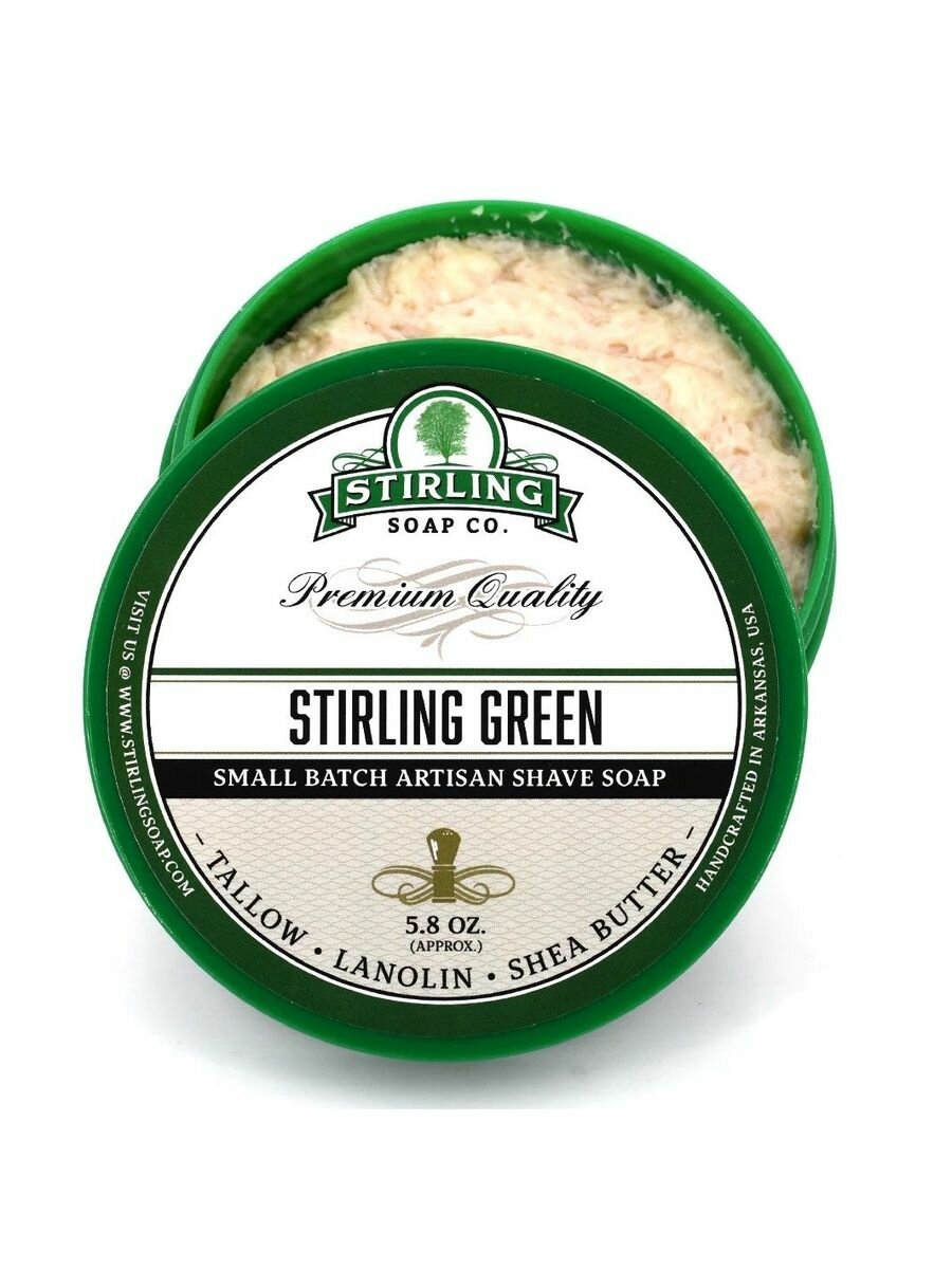 Stirling Мыло для бритья Green 170мл