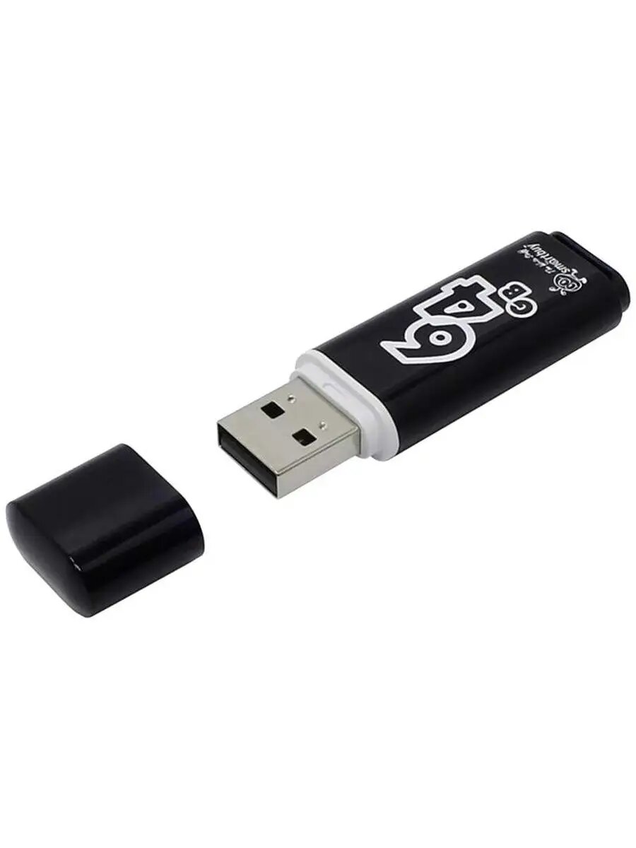 USB Флеш-диск Smart Buy "Glossy", 64GB