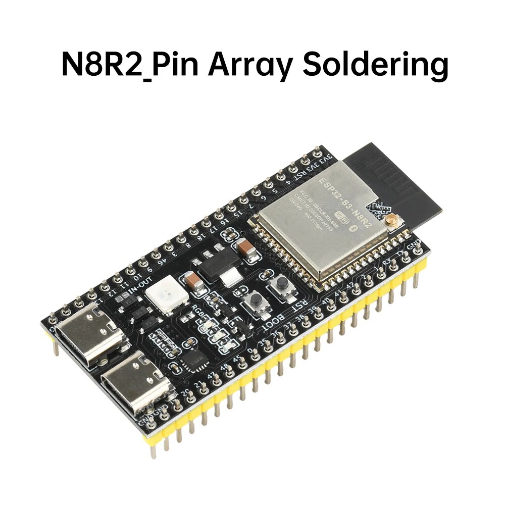 ESP32-S3 Dual Type-C Модуль N8R2 Pin Soldered