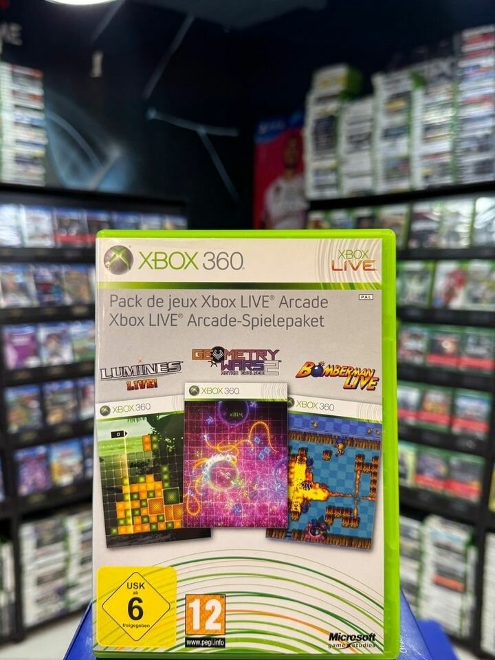 Игра Xbox Live Arcade (Bomberman, Geometry Wars 2, Lumines Live) (Xbox 360) (Box)