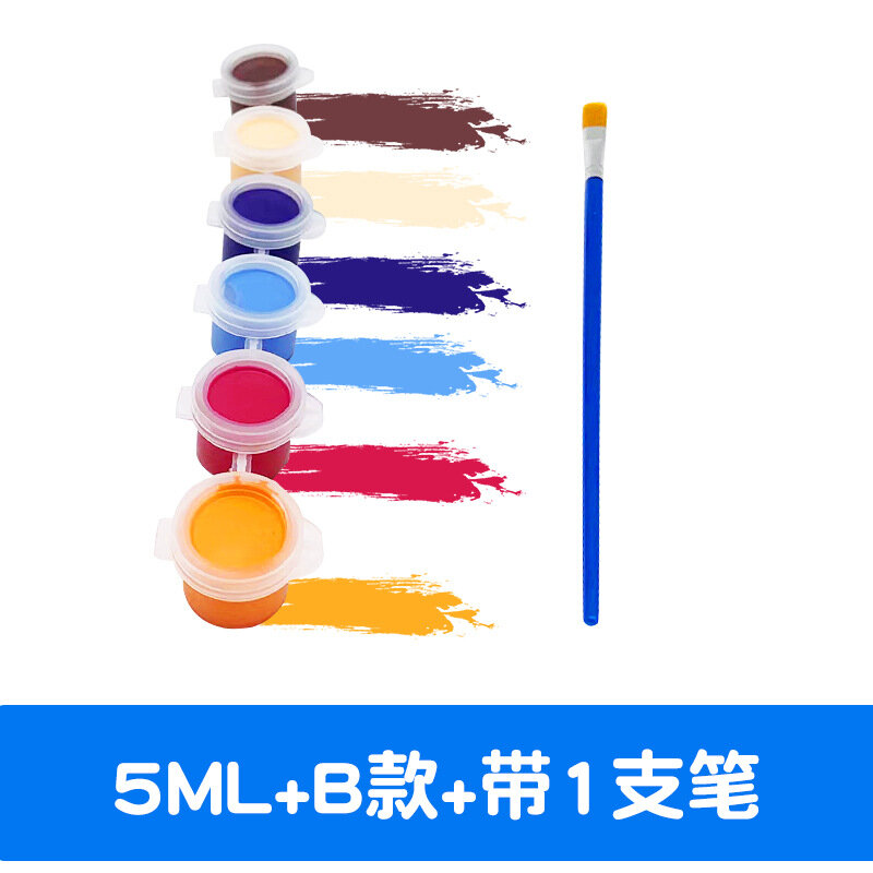 Краска "Нежа", виниловая, гипсовая, 12 цветов, 5 мл