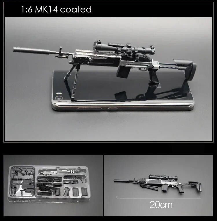1/6 AWM SVD 98K снайперская винтовка MK14, модель штурмовой винтовки с покрытием для 12 дюймов, реквизит для экшн-фигурки, пластиковая игрушка для сборки