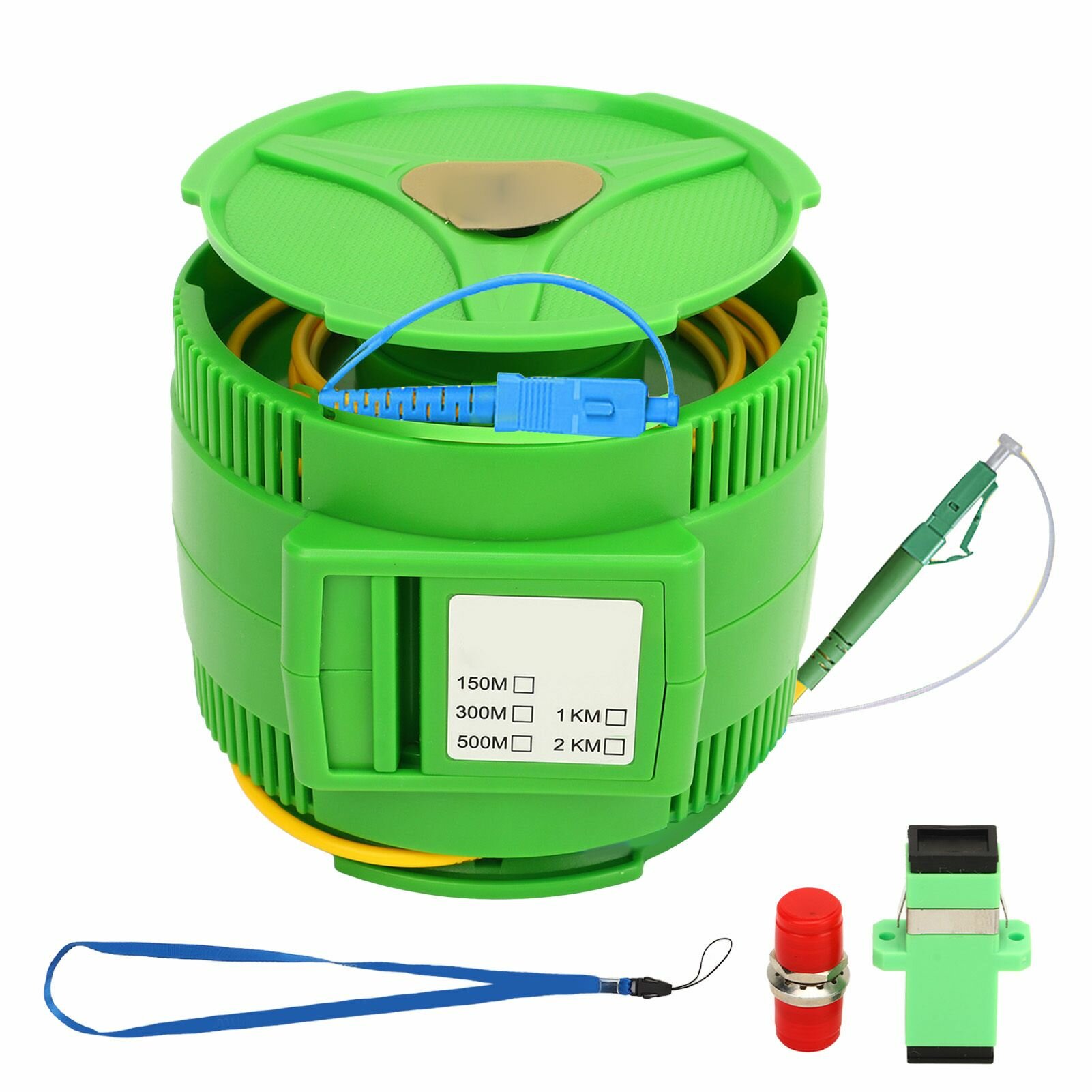 OTDR Launch Cable Box SCUPC LCAPC Разъем Одномодовый оптоволоконный тестовый удлинительный кабель 300 м