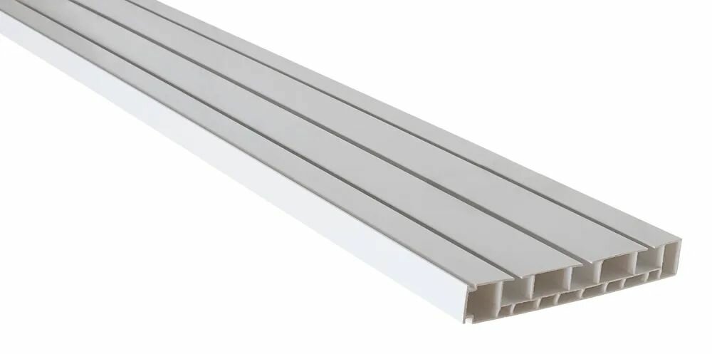 Шинный карниз трехрядный составной Стандарт 260 см длина, крючки в комплекте