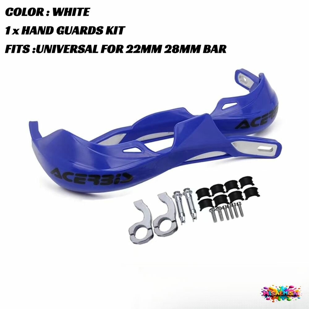 Защита рук для мотоцикла с креплениями 22-28 мм (Голубой)