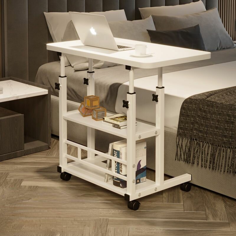 Столик-подставка, регулируемый по высоте, с полками, для ноутбука, 40x80x90 см