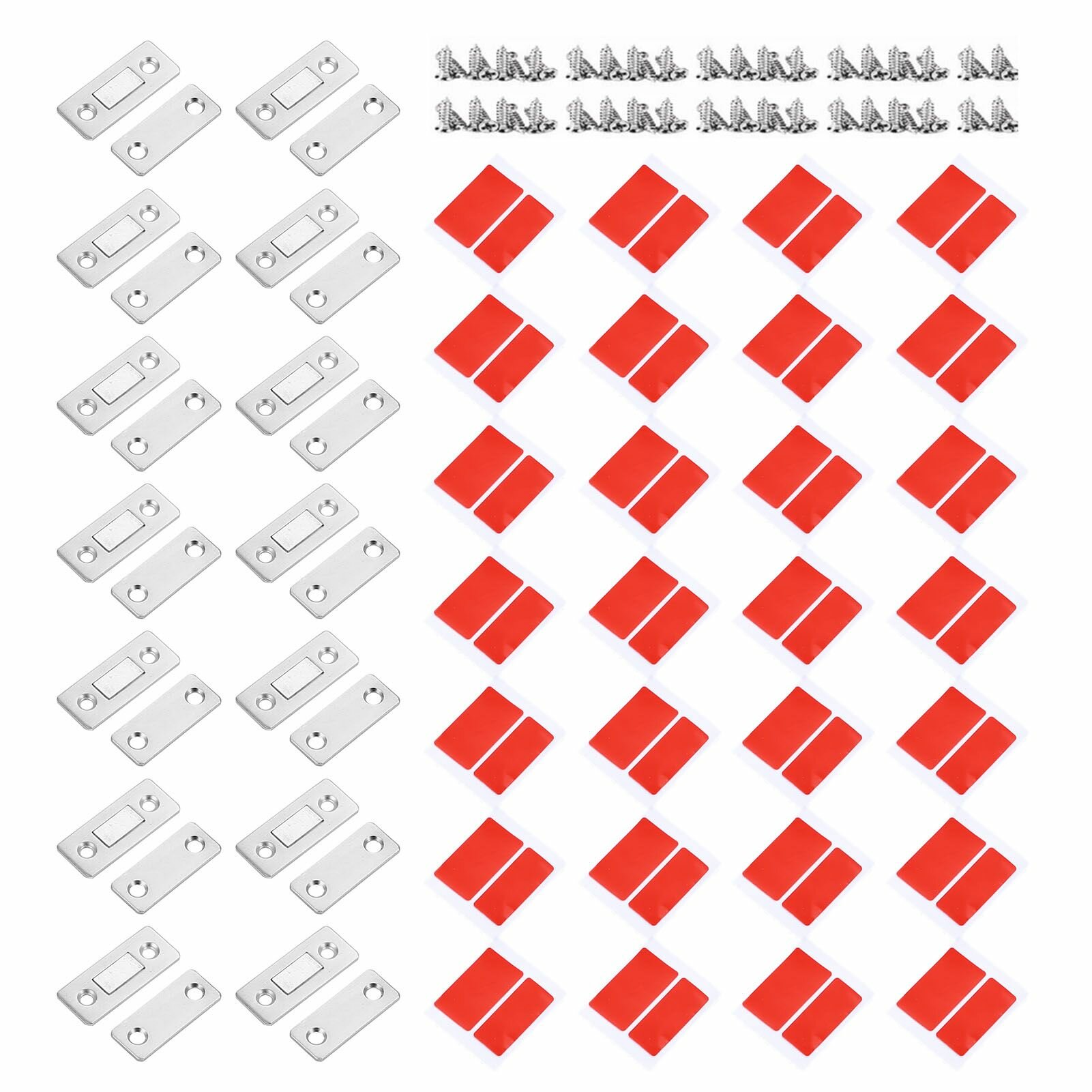 14 шт. магнитные фиксаторы для шкафов и ящиков, без отверстий