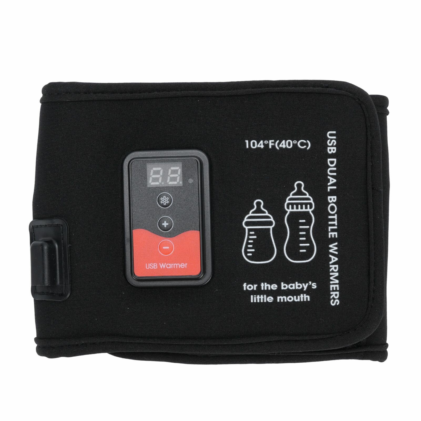 Обогреватель для детских бутылочек с УСБ питанием, ЖК-дисплей и регулируемая температура, сумка для двух бутылочек, удобен для грудного молока
