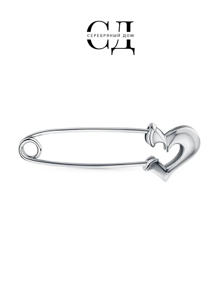 Брошь Серебряный Дом, 925 проба