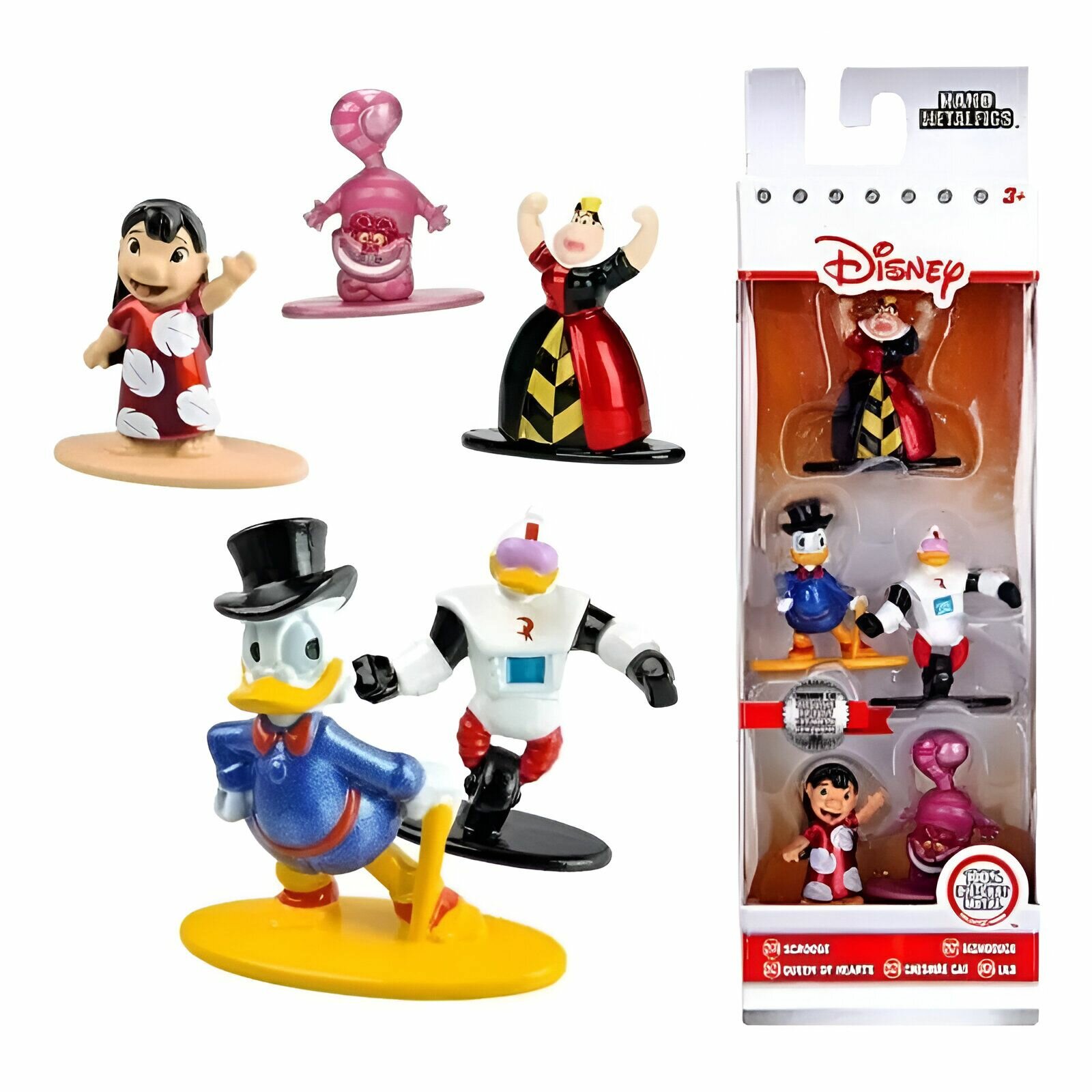 Дисней / Disney Набор металлических фигурок Nano Metalfigs 5 шт (Лило, Скрудж Макдак, Королева Червей, Ганту, Лило-монстр)