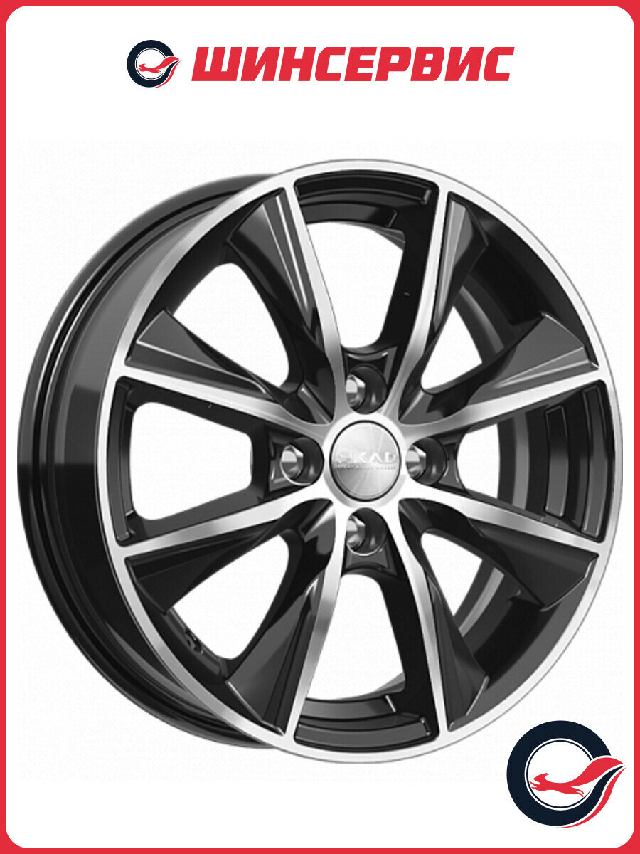 Литой колесный диск Скад Порту R15x6.0J 4x100 ET50 ЦО60.1 для автомобиля