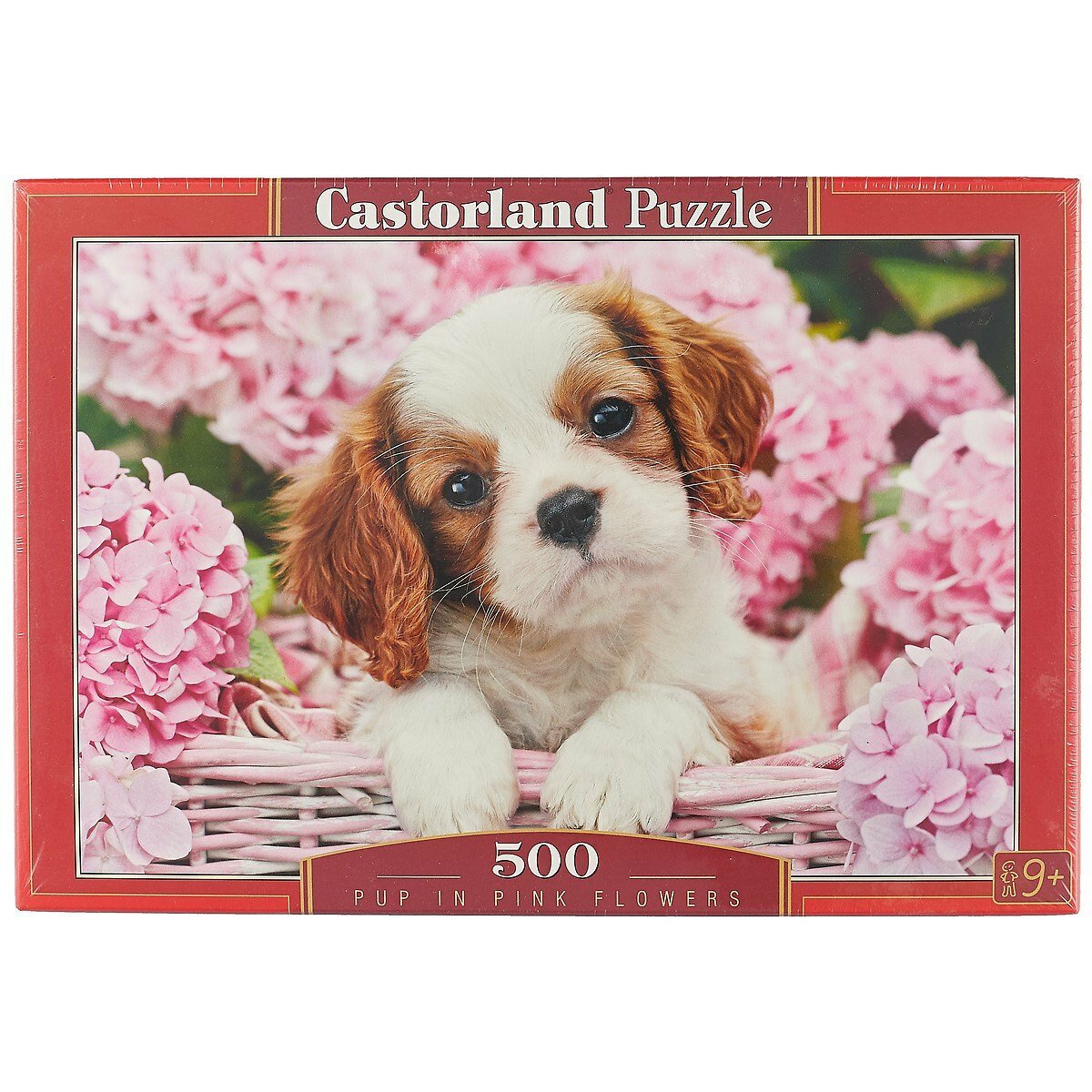 Пазл Castorland 500 эл. 47*33см. Щенок в цветах B-52233