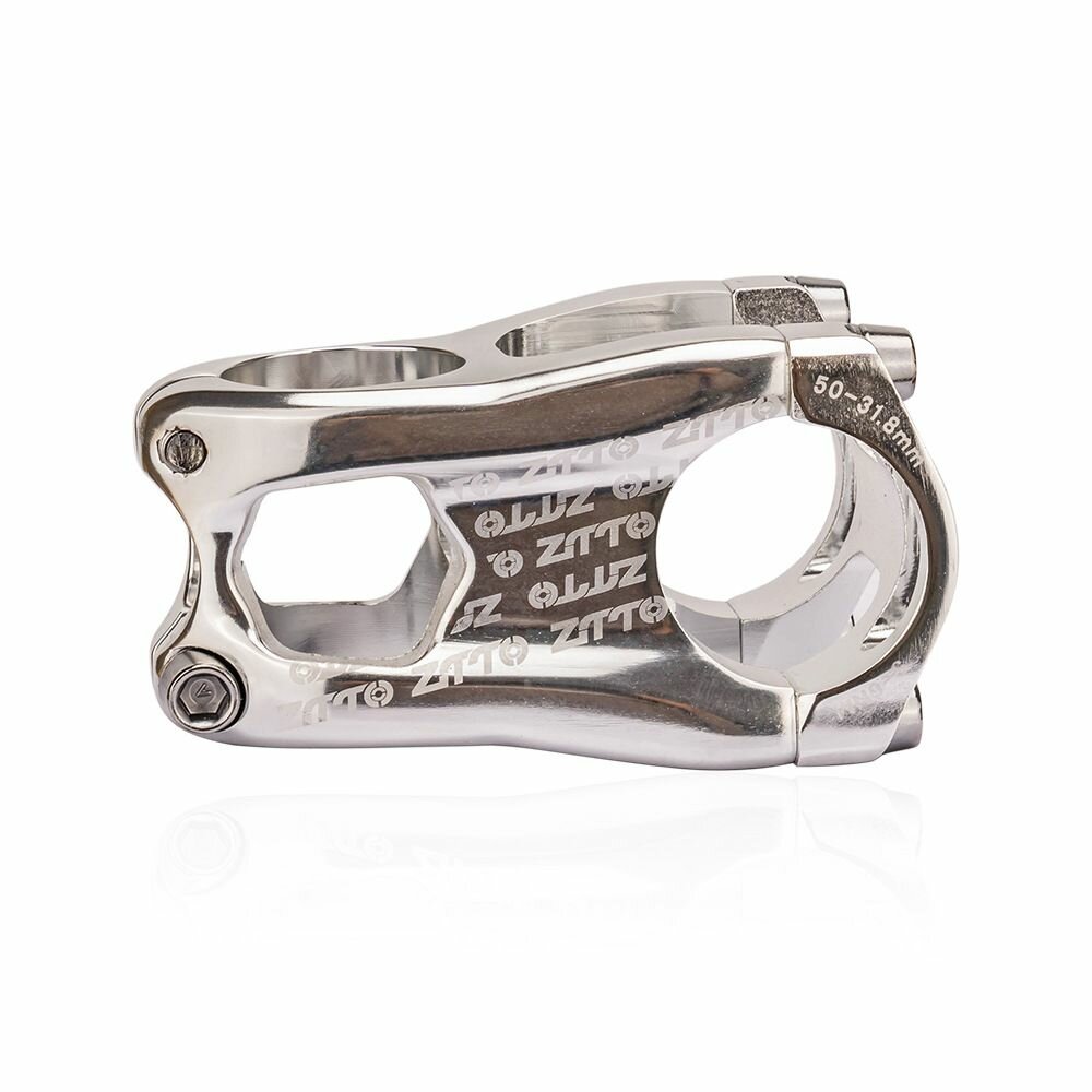 Вынос руля ZTTO MTB 50mm, 31.8мм, 0 градусов серебристый
