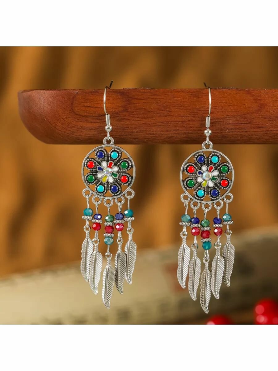 Серьги be self true, искусственный камень