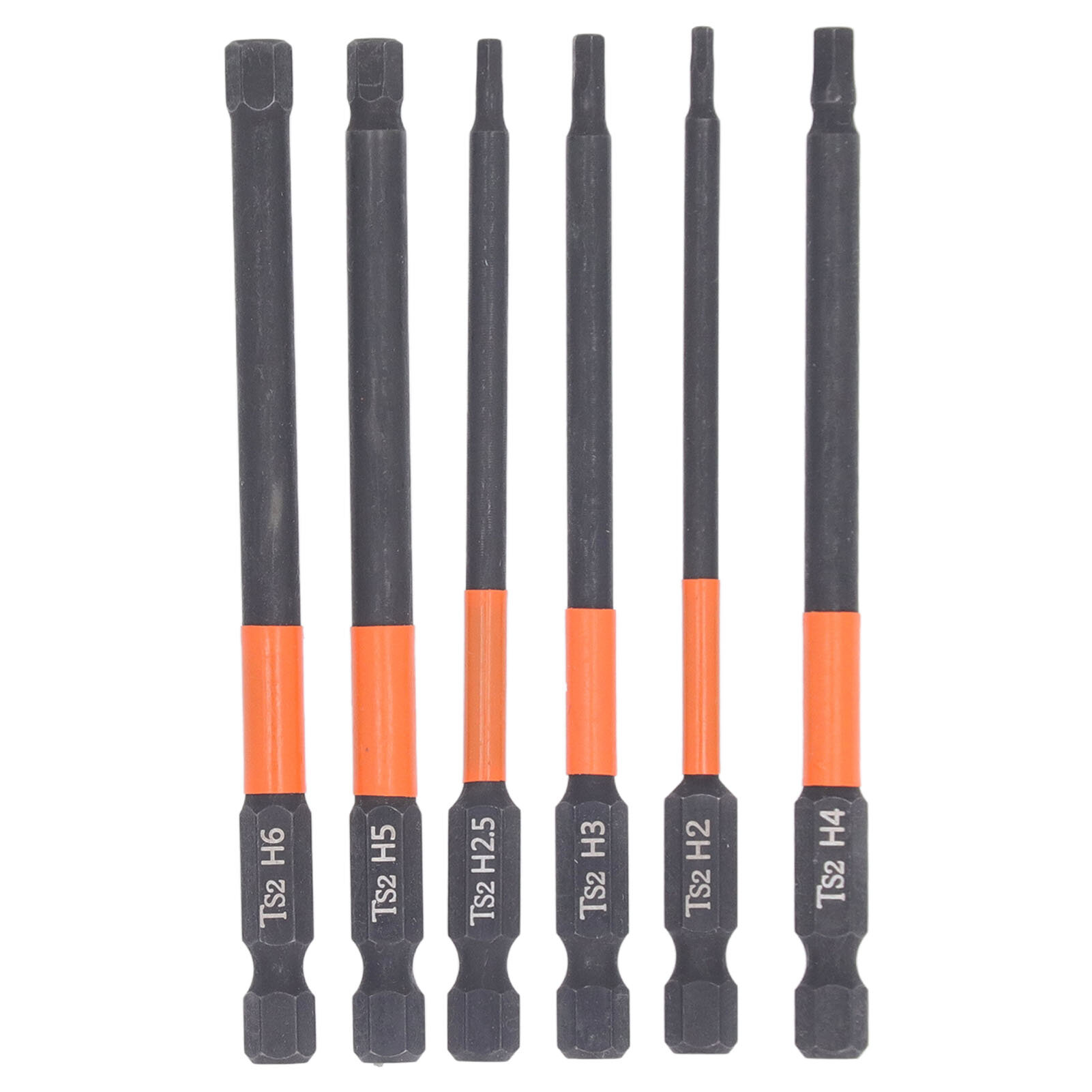 Набор магнитных бит-шестигранников H2-H6, 100 мм, S2 сплав, 6 шт, для дома и авторемонта