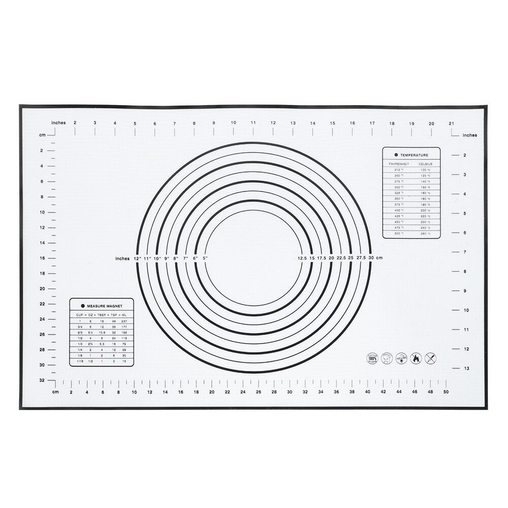 60x40 см черный силиконовый коврик для замесивающего тесто с чешуйчатой кухонной выпечки инструментов