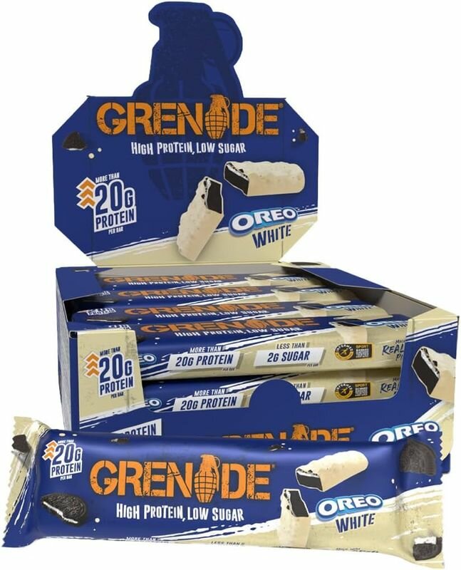 Набор протеиновых батончиков Grenade High Protein OREO White, 12 x 60г