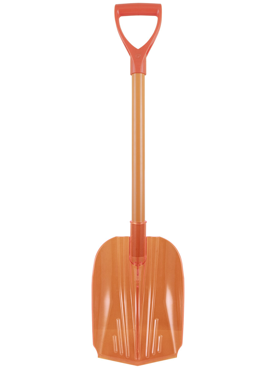 Лопата автомобильная снеговая компактная со съемным алюминиевым черенком, V-образной ручкой, ковш из поликарбоната, ELEMENT