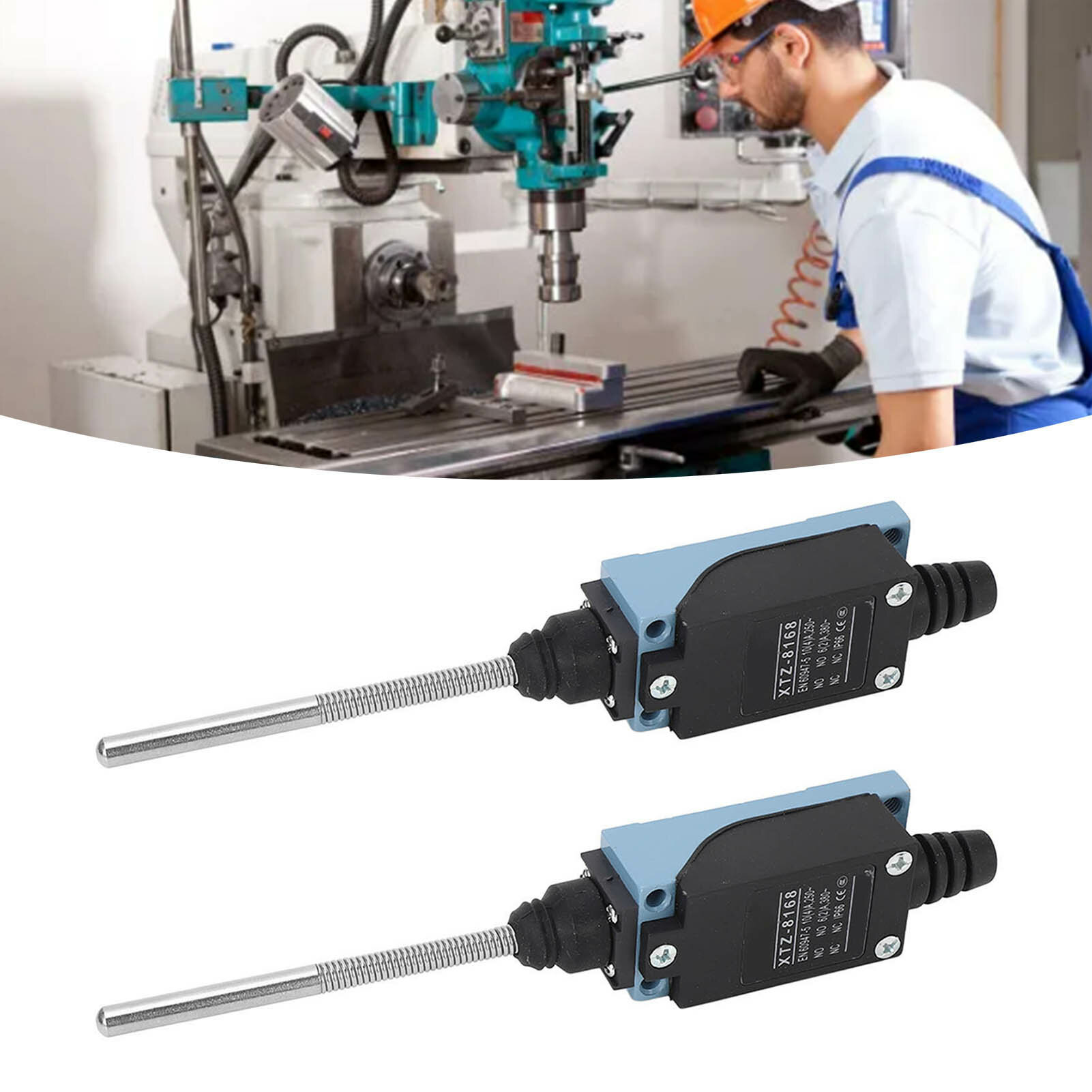 2 шт. мгновенный концевой выключатель, дорожный переключатель, гибкий пружинный стержень для фрезерного станка с ЧПУ, лазерный плазменный фрезерный станок 250 В 380 В