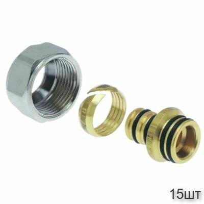 Евроконус TIM MFPN-E20(2.0), для теплого пола, 3/4" х 20 мм 15шт