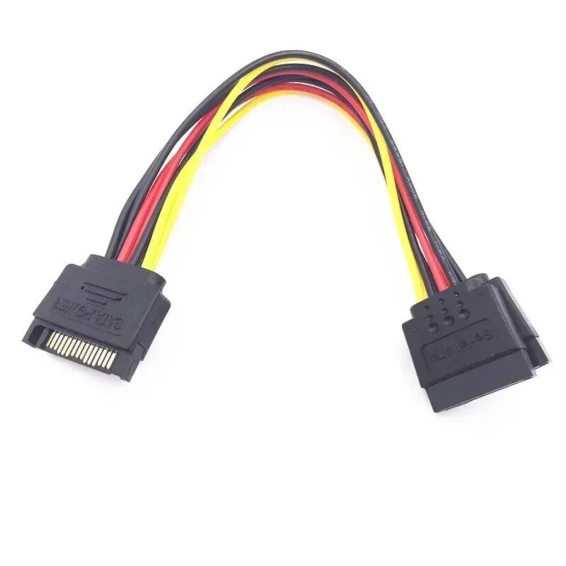 SATA разъем-адаптер 15-pin папа на 2 мама 20см