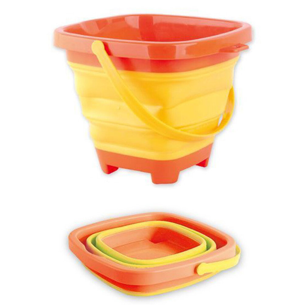 Многофункциональное складное пляжное ведерко для песка, игрушка для детей, пластиковое ведерко для песка с возможностью расширения.