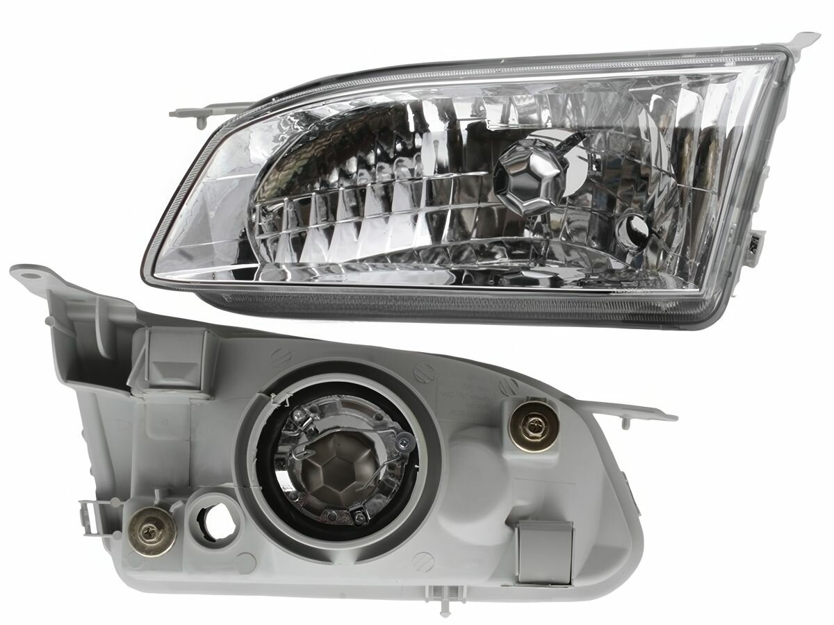 Фара левая, хрусталь для Тойота Королла арт ST2121181L SAT