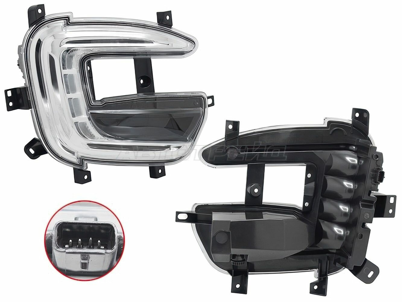 Дневные ходовые огни, правые LED для Рено Каптур арт ST55120U1R SAT