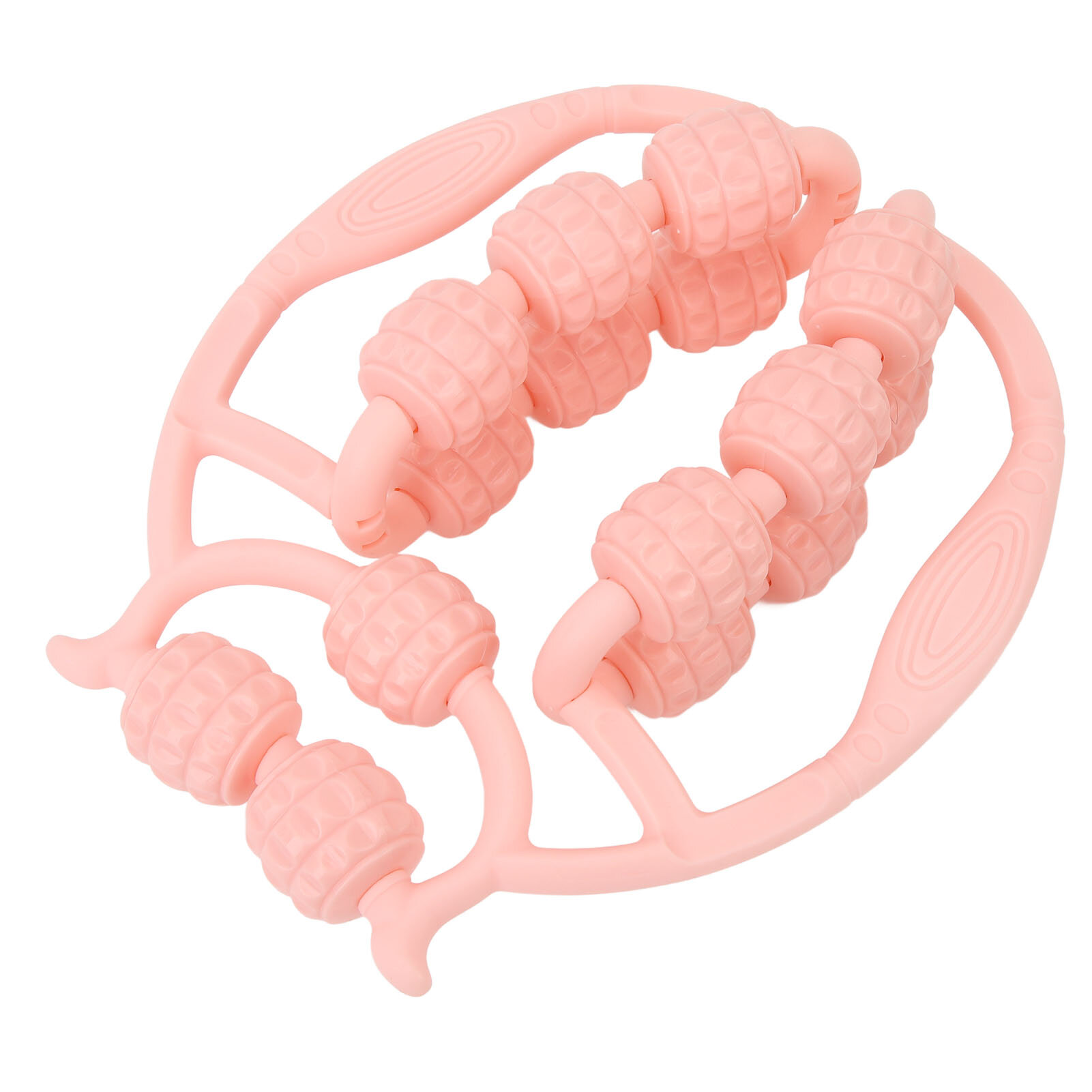 15 колес, мышечный ролик, розовые круглые зажимы для ног, полипропилен, универсальный ручной массажный ролик для ног, рук, шеи, тела