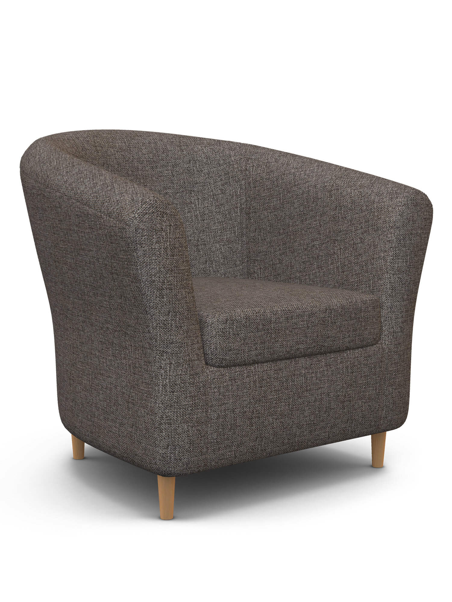 Кресло Евро Лайт рогожка коричневый