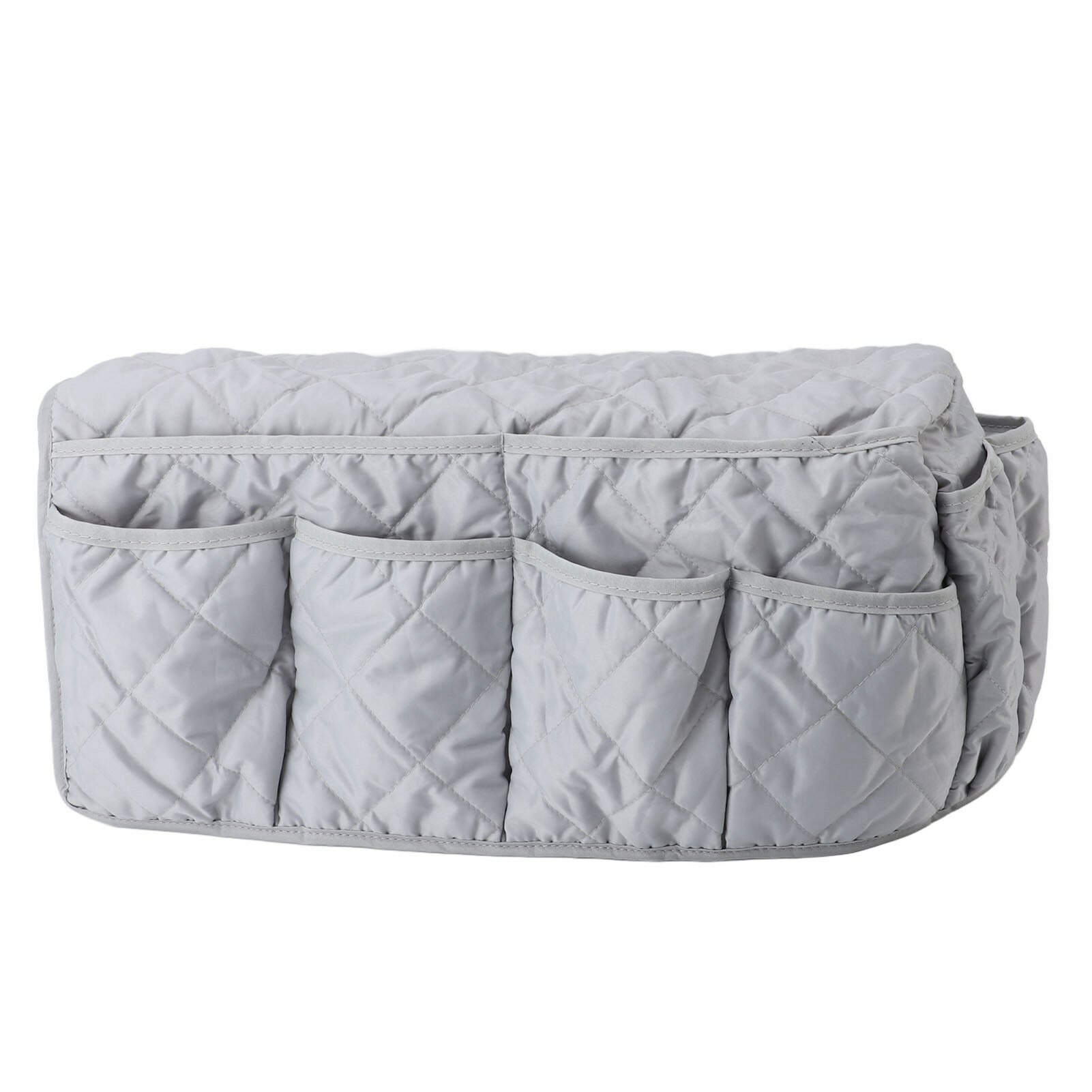 Сумка для хранения на подлокотник дивана, 14 карманов, многофункциональный органайзер для подлокотника дивана, держатель для пульта дистанционного управления для телевизора, телефонная книга, серый цвет