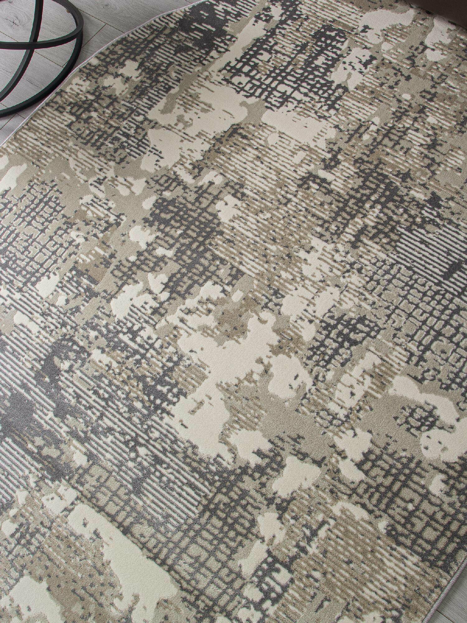 Ковер Овальный на пол в гостиную в спальню 280х380 см современный ворс 8 мм 290626 Kover-Russia