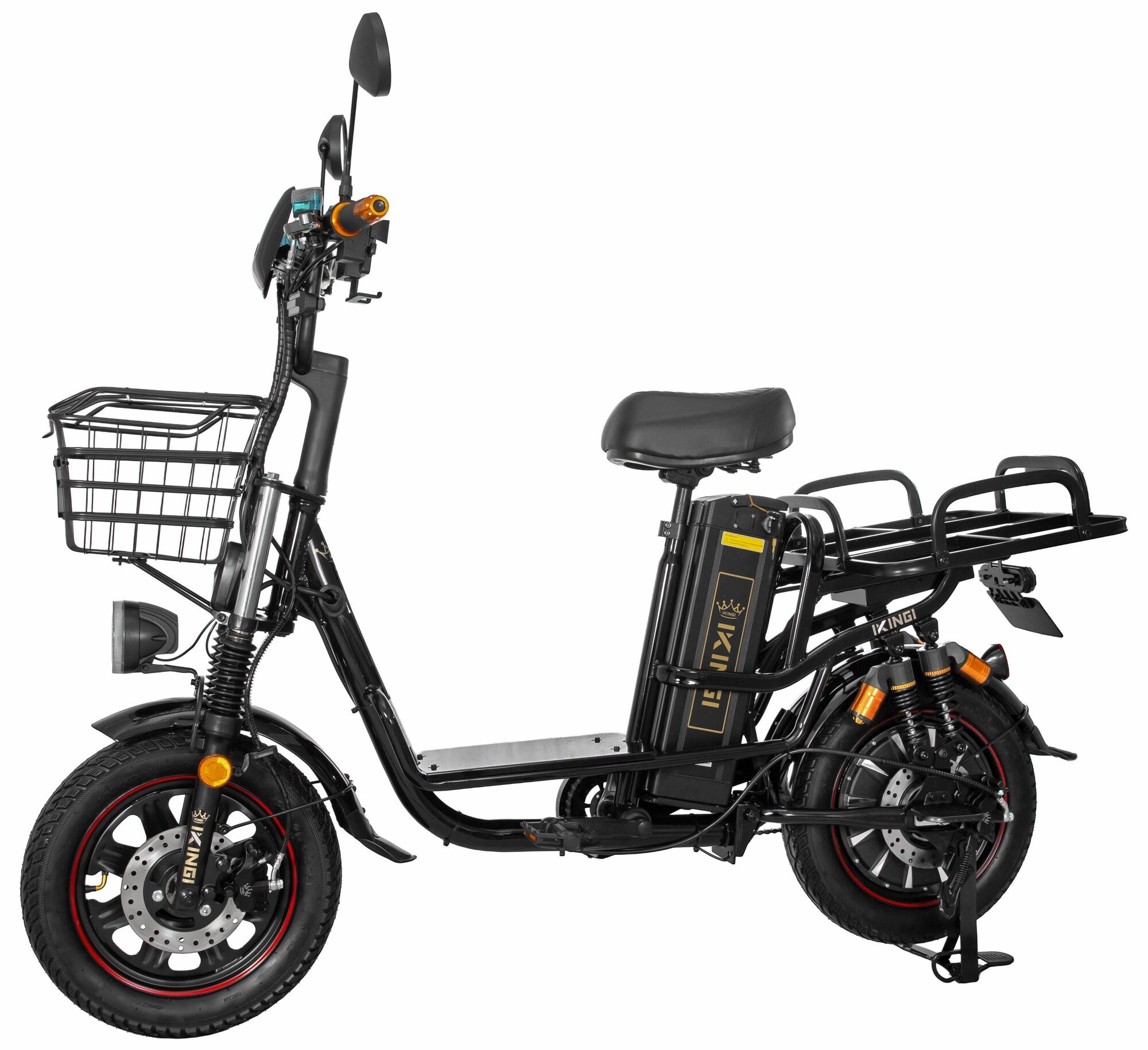 Электровелосипед IKINGI MONSTER ( 60V/23AH ) с курьерским багажником