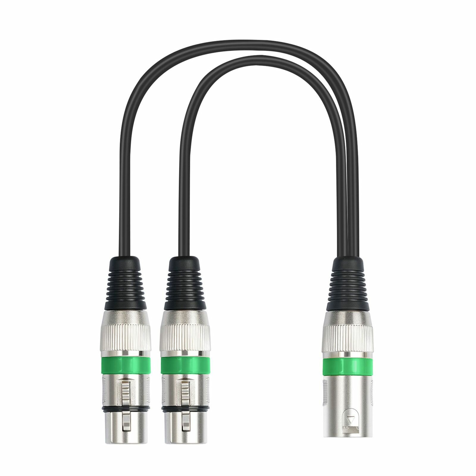 Аудиокабель 3-контактный мужской к двойной женской 1 2 30см