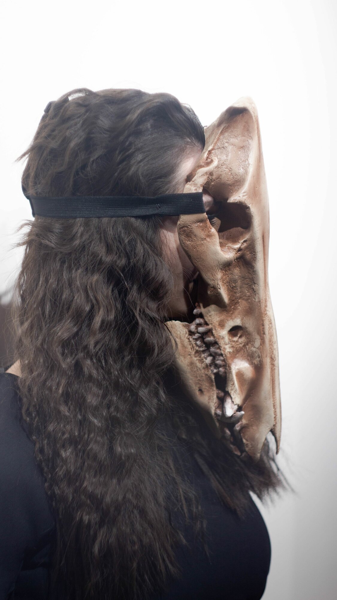 Реалистичная маска череп "Маска череп кабана"