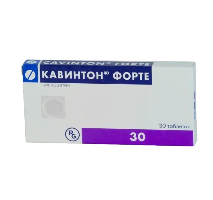 Кавинтон Форте таблетки 10 мг 30 шт