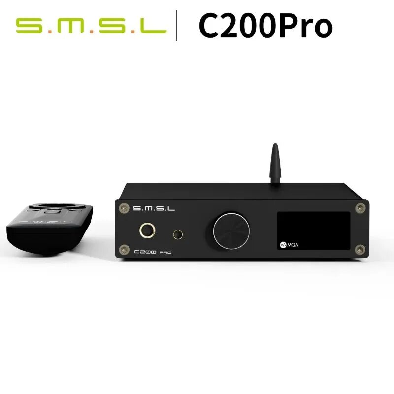SMSL C200Pro Декодер Усилитель для наушников USB DAC AMP XMOS XU-316 ES9039Q2M 4* OPA1612A 6,35/4,4 мм Высокоэффективный разъем для наушников Bluetooth 5.1, черный