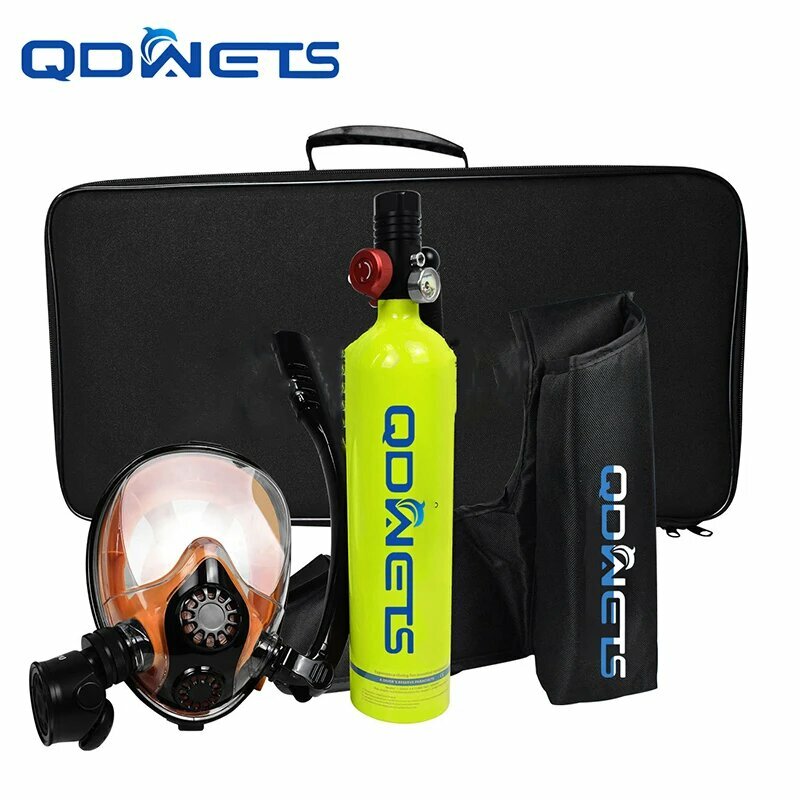 Комплект для дайвинга QDWETS, черный, зеленый, 1000 мл