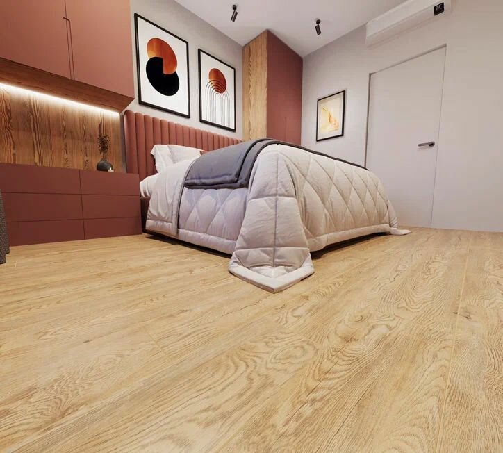 Виниловая плитка SPC CronaFloor Wood 4V Паланга XJ1053-7 (в уп. 10 шт./2.16 м2)