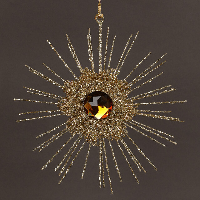 Елочная игрушка Снежинка: Золотое Сияние 19 см, подвеска, Winter Deco, 2007280