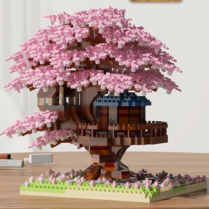 Конструктор "Цветущая сакура" 2852pcs, без коробки