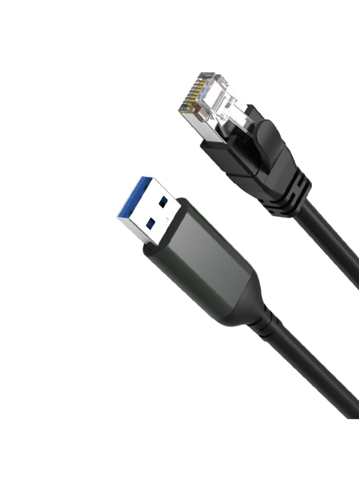 USB to Ethernet Adapter USB3.0 to RJ45 Male Cable Directly Connected Gigabit LAN Networking for Laptop PC Accessories