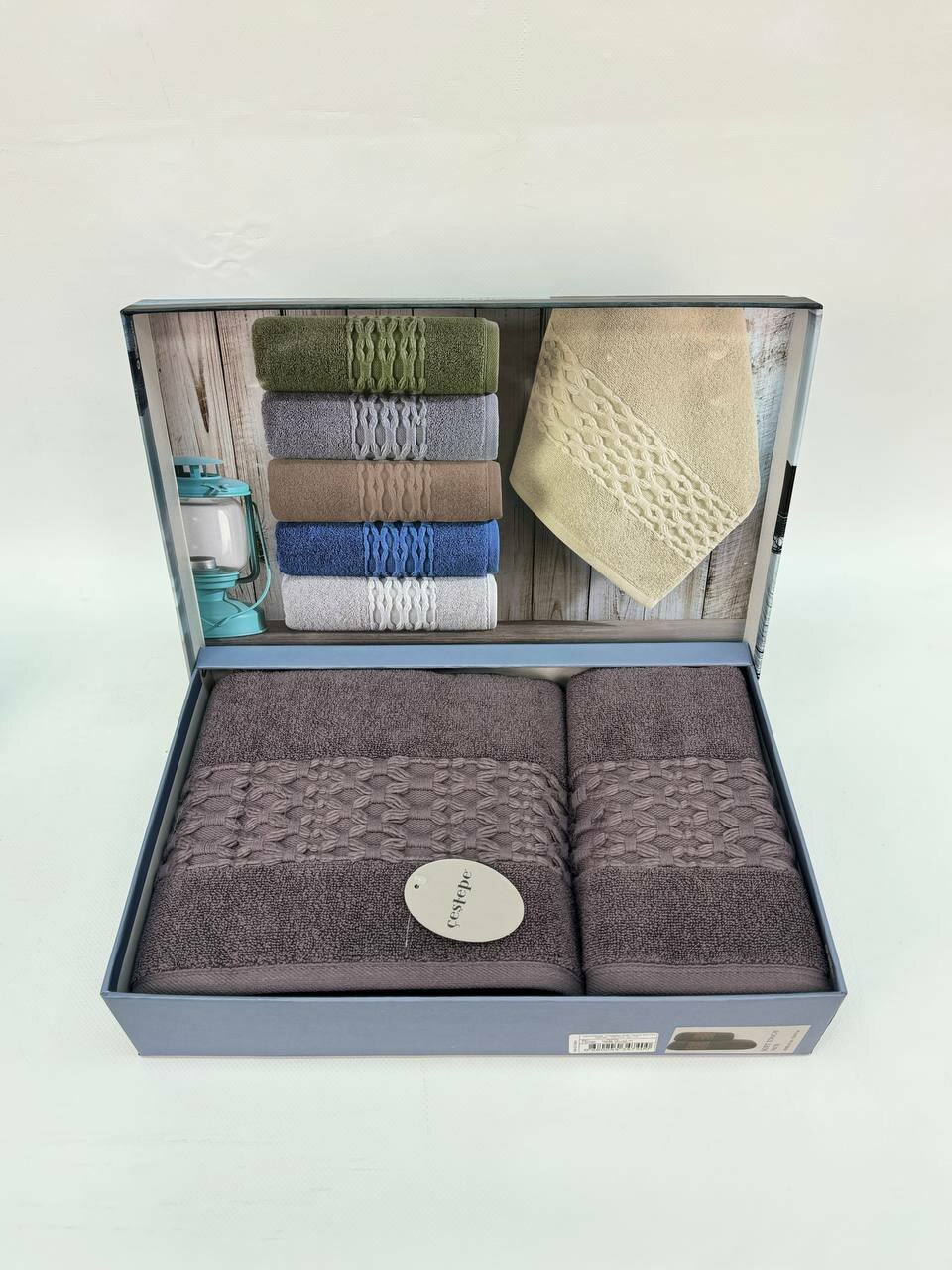 Полотенца набор vip cotton 2шт турция