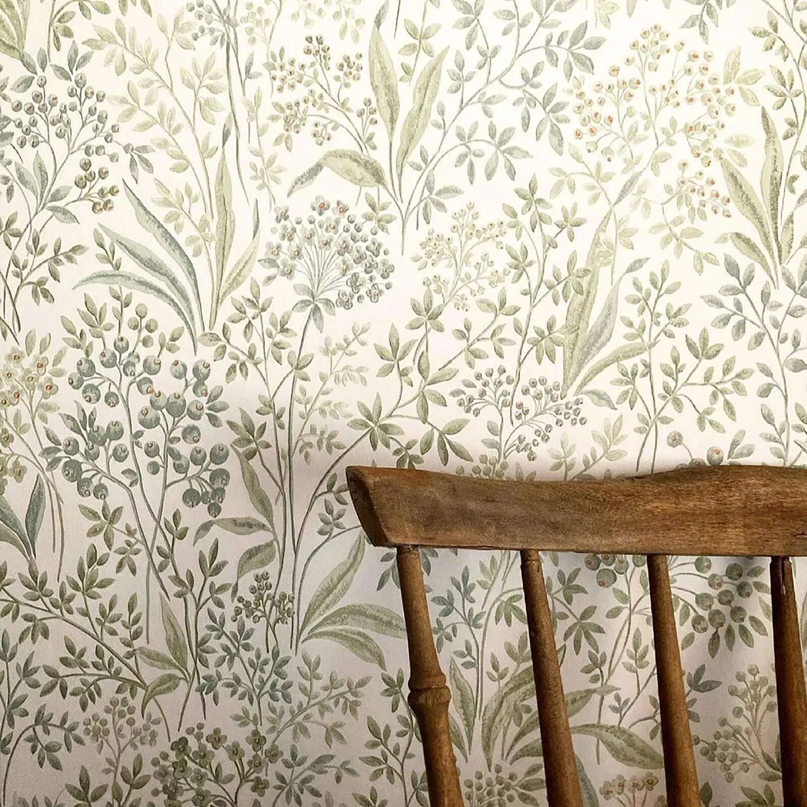 Бумажные обои Темные ботанические обои Pixel&Wall, Non-Woven Wallpaper, 50cm x600cm