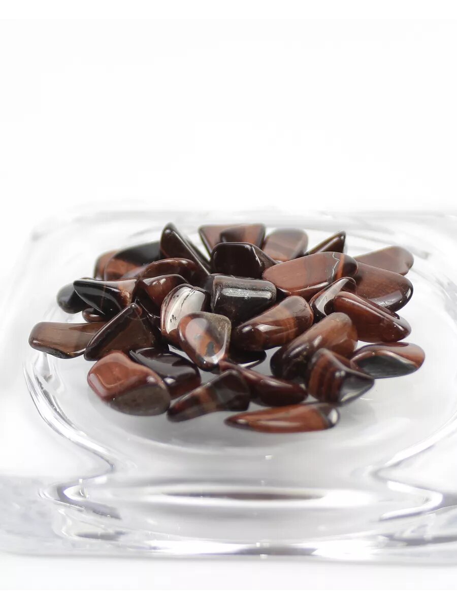 Набор натуральных камней Бычий глаз размер ХS вес 150 гр